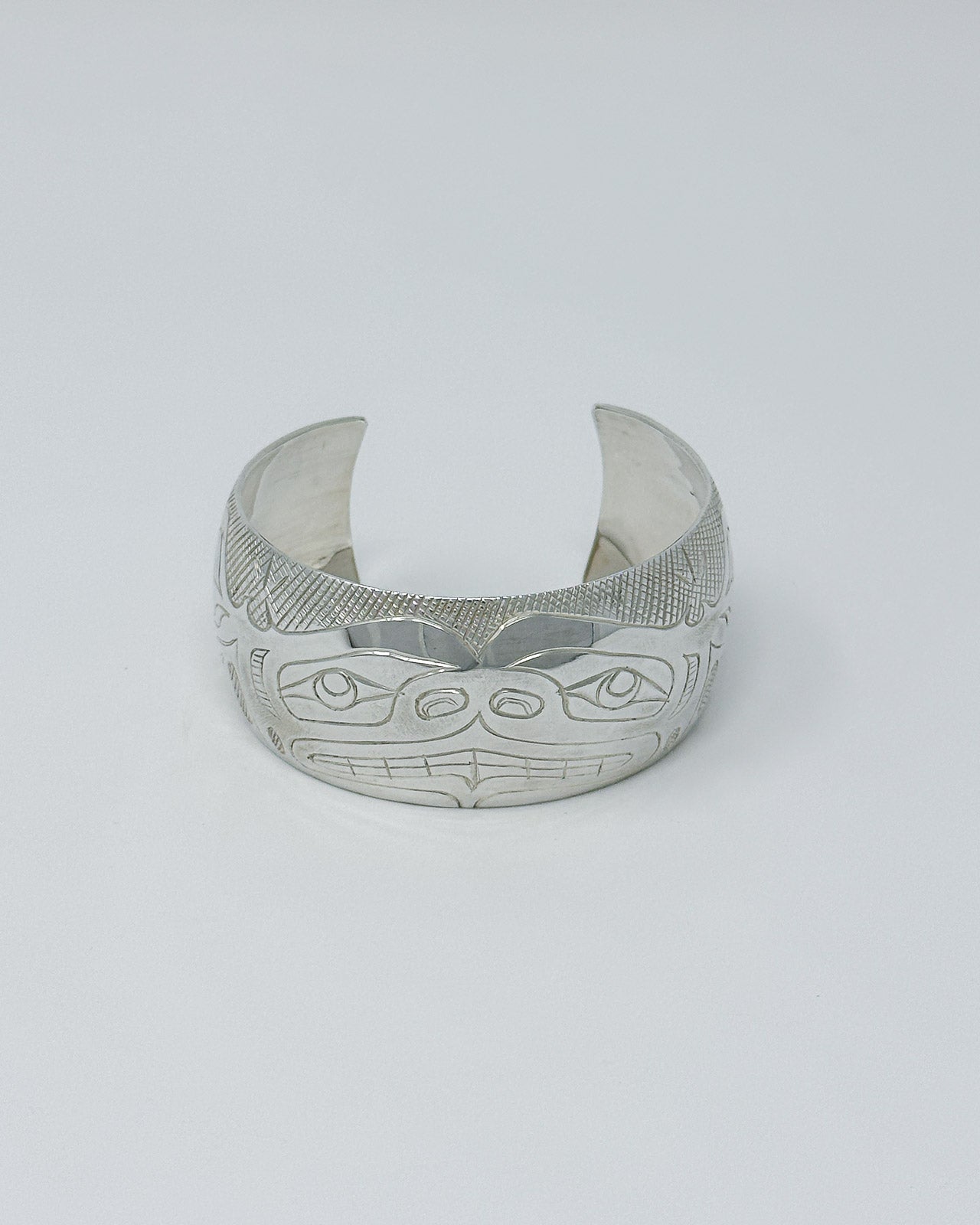Deb Hunt Split Whale Bracelet | Silver | Authentic Indigenous Design